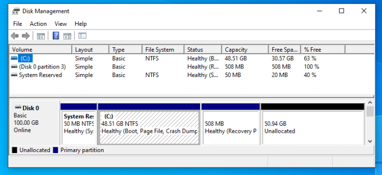 Move Windows recovery partition - eKiwi-Blog.de