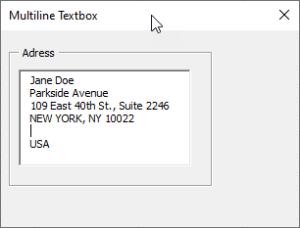 VBA: Multiline Textbox - eKiwi-Blog.de