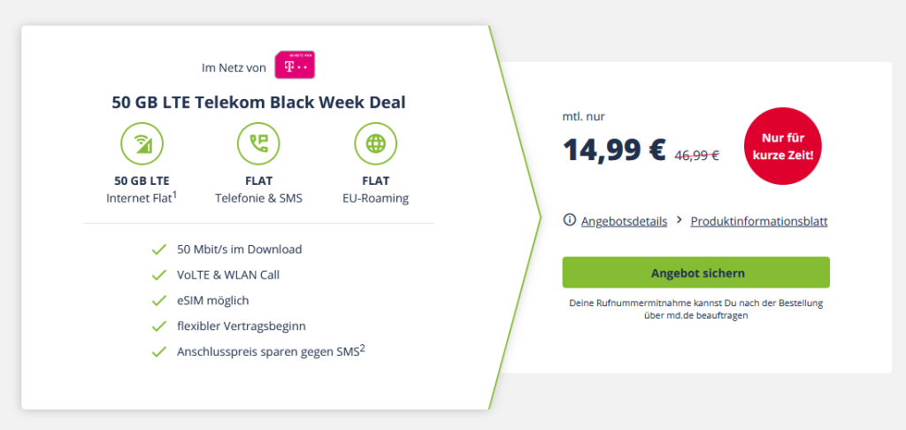 Telekom: 50 GB für 14,99 Euro - eKiwi-Blog.de