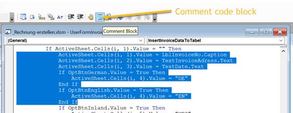 VBA Comment Multiple Lines EKiwi Blog de