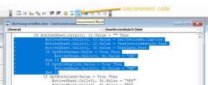 VBA comment multiple lines - eKiwi-Blog.de