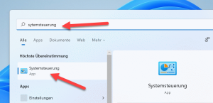 Windows 11: alte Systemsteuerung aufrufen - eKiwi-Blog.de