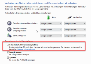 Windows Schnellstart über Registry aktivieren / deaktivieren - eKiwi ...