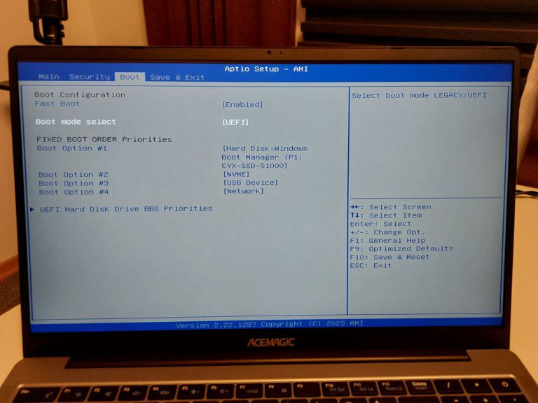 Acemagic AX15 – Access BIOS / UEFI - eKiwi-Blog.de
