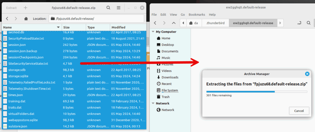 Thunderbird: Moving from Windows to Linux - eKiwi-Blog.de