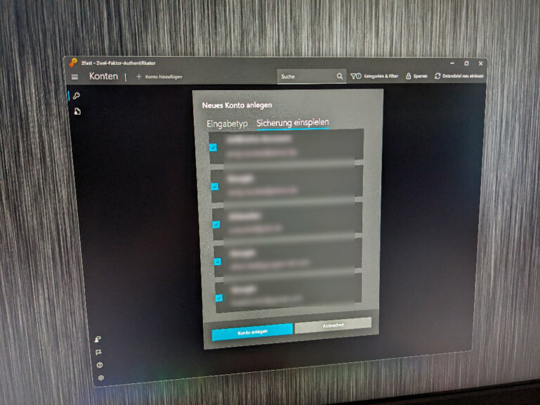 OTP-Software für Windows: 2fast Two Factor Authenticator - eKiwi-Blog.de