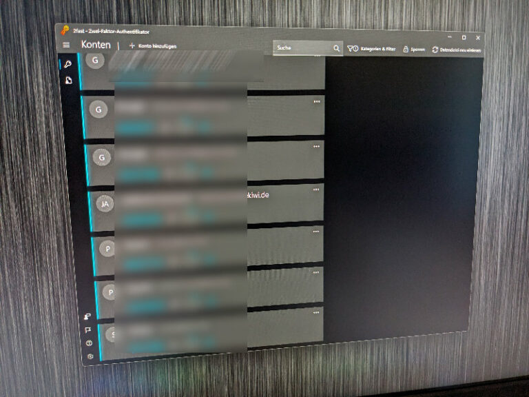 OTP-Software für Windows: 2fast Two Factor Authenticator - eKiwi-Blog.de