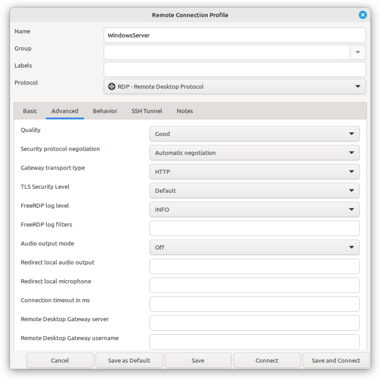 Remote Desktop Client (RDP) für Linux: Remmina - eKiwi-Blog.de