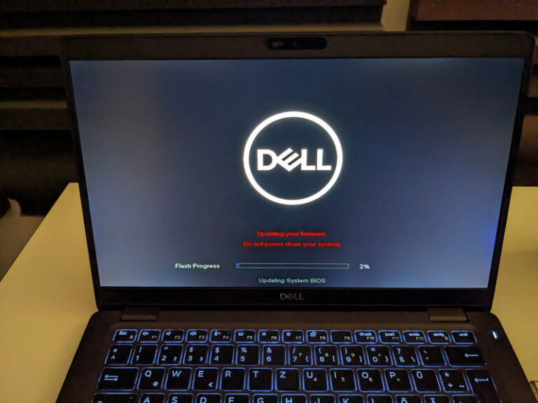 Dell BIOS update with USB stick without Windows - eKiwi-Blog.de