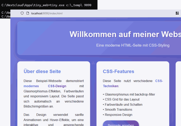 TinyWebserver: Kleiner portabler Webserver - eKiwi-Blog.de